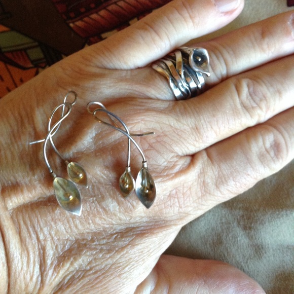 Or Paz | Jewelry | Calla Lily Ring Set By Or Paz Of Israel | Poshmark